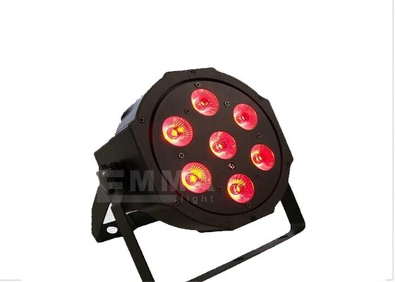 4Pc/Lot Slim Led Par Lights 7x12W RGBW 4IN1 , Led Par Cans Variable Speed