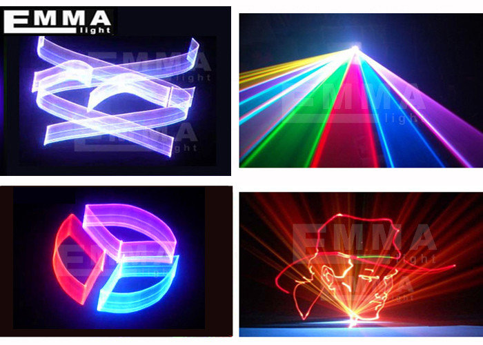 500 Mw Animation Laser 3d Party Light , High Speed Scanner