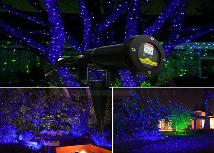 Remote Control  Projected Blue 0utdoor Landscape Laser Lights  For Tree Lawn