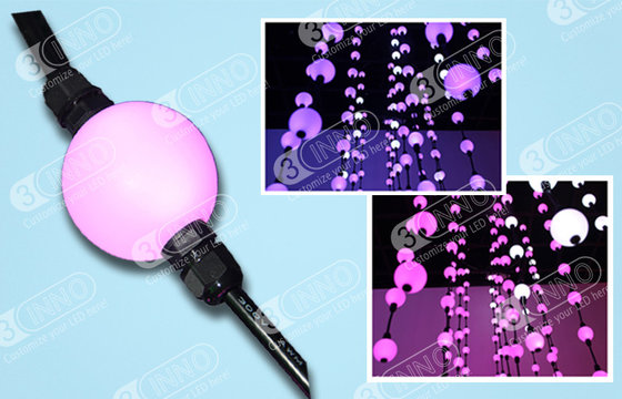 0.3W / 0.9W SMD 5050 50mm Entertainment LED Lighting 3D DMX LED Ball