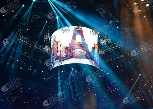 Outdoor / Indoor P8.9mm Renal Flexible LED Screen Foldable Waterproof  Ultra Thin Display