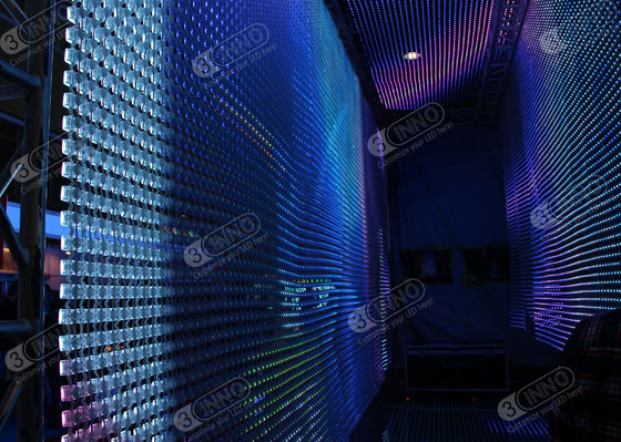 Lightweight P35 Soft Foldable LED Display Double Sided Led Screen For Stage / Events