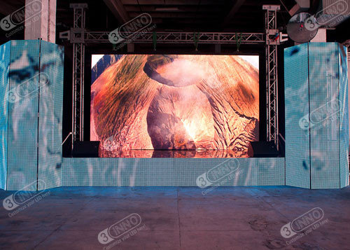 High Definiton P3 Aluminum Advertising LED Screen High Contrast Black SMD Led