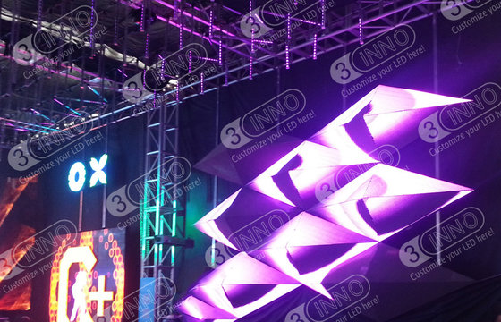2M 32 Pixel 96 Channel Entertainment LED Lighting 3D Vertical Tubes With 128 LEDS