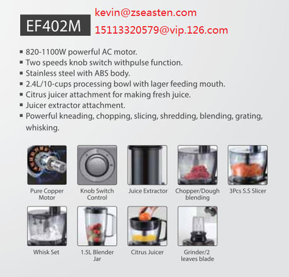 Easten Food Processor EF402M/ 2.4 Liters Food Processor in Electrical Kitchen Appliances/ 1000W Home Food Processor