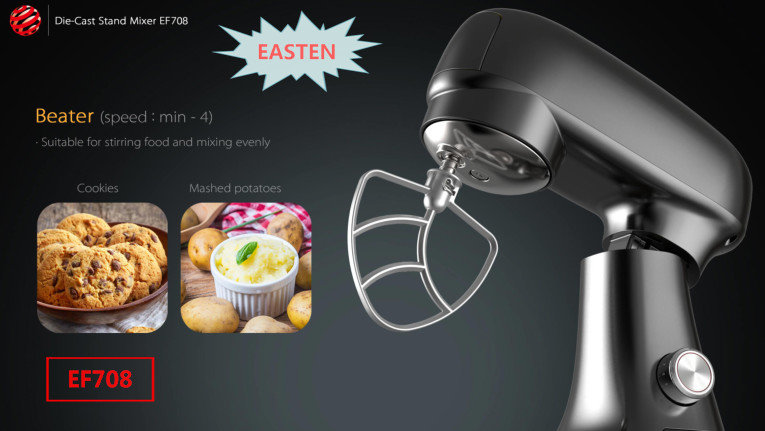 Easten Made Stand Cake Mixer/ Preset Timer Planetary Bakery Mixer/ Matte Black Kitchen Mixer