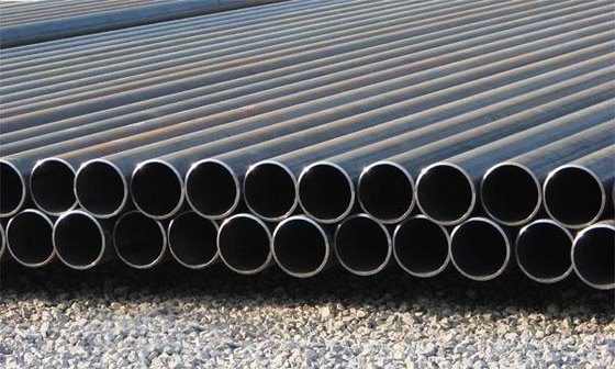 Q195 Q235 Black Erw Steel Pipe Welded Steel Gas Pipe Large Diameter