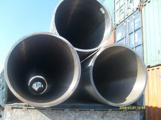 Black Painted LSAW / ERW Welded Seamless Carbon Steel Pipe For Construction