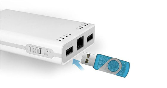 CE FCC ROHS Approved Portable Power Bank 3G Wifi Router 5200mAh