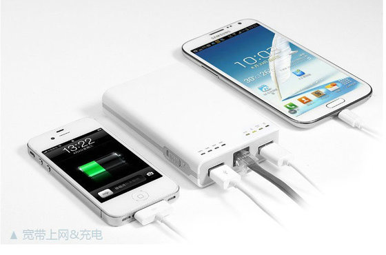 CE FCC ROHS Approved Portable Power Bank 3G Wifi Router 5200mAh