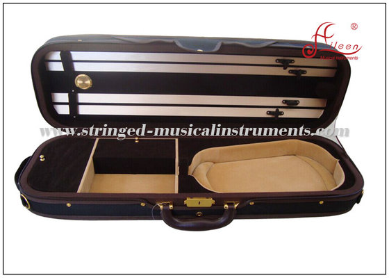 Music Instruments Oblong Violin Case , Light Violin Case With Hygrometer