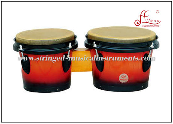 Latin Musical Instruments , Birch Wooden Percussion Large Bongo Drums Musical Instruments