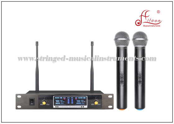 Dual Receiver Wireless Microphone And Speaker , Portable Wireless Microphone System