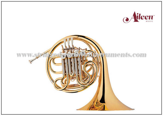 Standard Brass Lacquered 4 - Keys Single Yellow Brass French Horn FH7044G