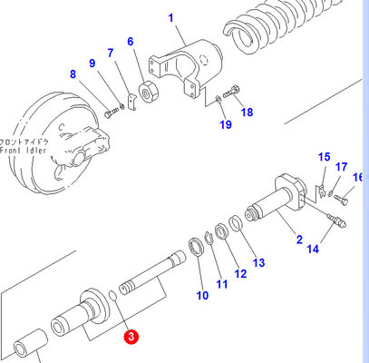 207-30-71441 komatsu excavator cylinder assy komatsu undercarriage parts