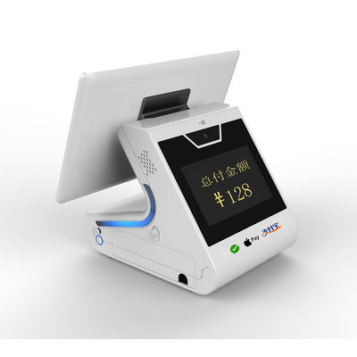 All in one 15.6 inch touch screen POS Android system desktop machine with printer terminal hardware computer cash regist