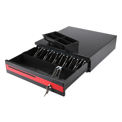 6KGS 405W*420L*100H(mm) heavy duty cashier storage carbinet for supermarket POS cash drawer popular with 5 bill 8 coins