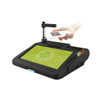 Black Color Portable Android Mini All in One POS System Terminal with 58 Thermal Printer 2D QR bar code scanner camera