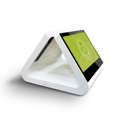 Handy wireless retail bus ticket all in one OEM smart bill acceptor wifi android touch dual screen POS system machine