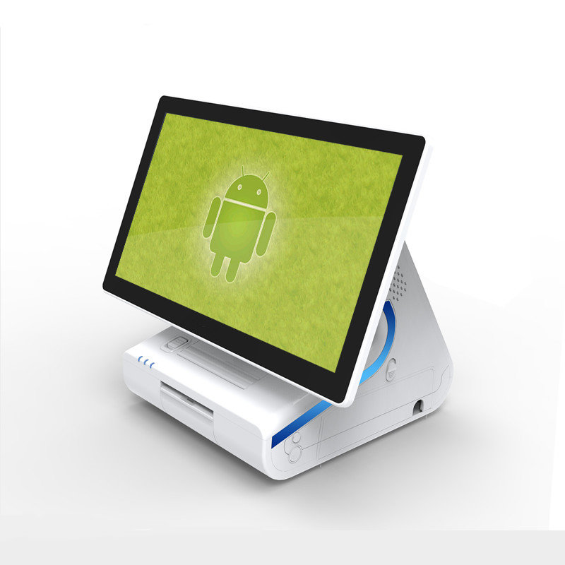 all in one 9 inch screen customer display android POS machine with thermal receipt printer terminal for retail shop sale