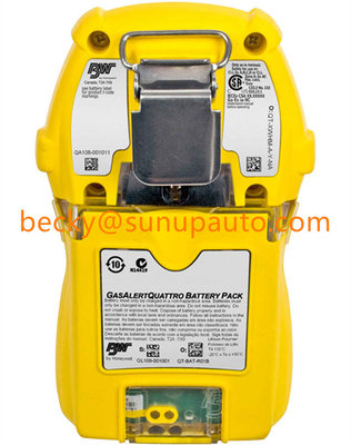 Honeywell GasAlertQuattro 3-Gas Detectors QT-XWH0-A-Y-NA % LEL O2 H2S Alkaline Version Yellow Housing