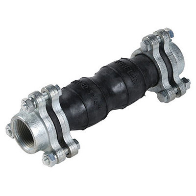 twin sphere threaded union rubber expansion joint