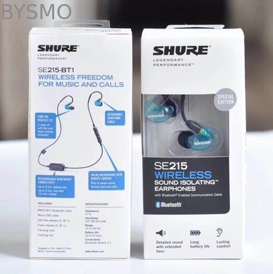 shure SE215-BT1 wireless freedom for music and calls