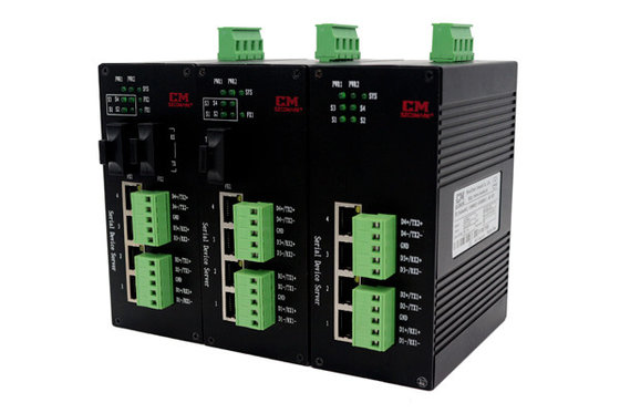 Wall Mounted Industrial  RS-485 Serial Port Server -40℃~85℃ Working Temperature
