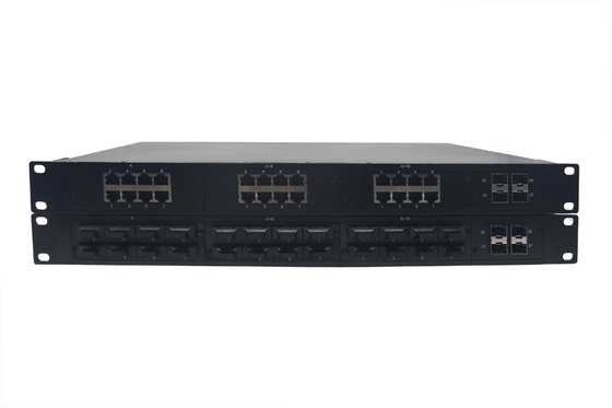 Low Power 28 Port Unmanaged Industrial Ethernet Switch Single Power Input