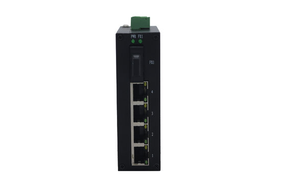 Compact 5 Port Unmanaged Ethernet Switch , Din Rail Gigabit Ethernet Switch