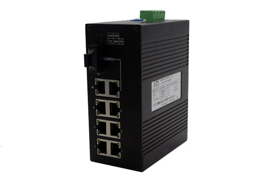 6~8 Fast Ethernet Industrial Network Switch With Redundant Dual DC Power Inputs