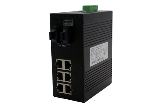 8 Port 100M Light Ring Industrial Network Switch / Manageable Network Switch 1.6Gbps
