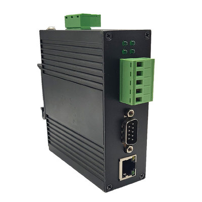 Wall Mounting Serial Port Modbus Tcp Gateway Support 12~48VDC Power Input