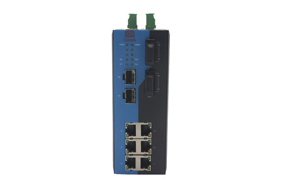 8 100M 2 1000M Unmanaged Industrial Ethernet Switch Ten Port Long Using Life