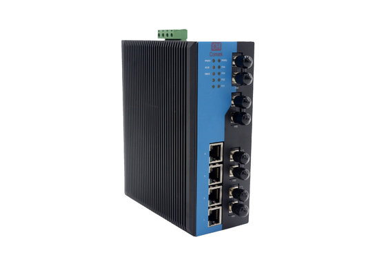 High Performance Managed 8 Port 10/100M Ethernet Switch DIN rail mounting