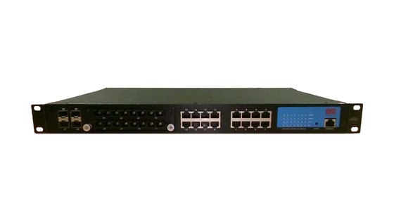 Full Gigabit Industrial Managed Ethernet Switch 28 Port Layer Two Fan - Free
