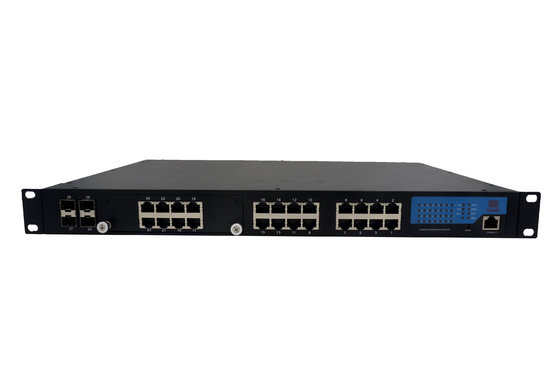 Full Gigabit Industrial Managed Ethernet Switch 28 Port Layer Two Fan - Free