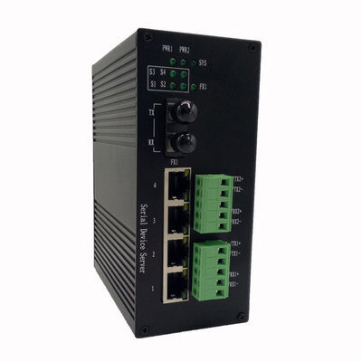 IP 40 Protection Modbus Ethernet Gateway 4 Channel 1.2Gbps Wall / DIN Rail Mounting