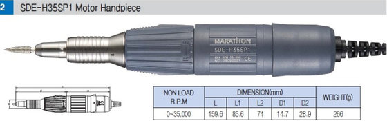 Saeyang H35SP1 35000rpm brush handpiece