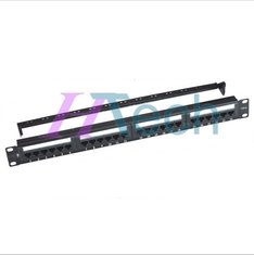 China Cat6 24 port patch panel with cable management For Cabing Struction supplier