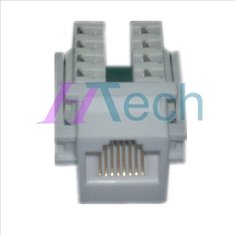 China Cat5e RJ45 Jack,Krone IDC,White Color RJ45 Keystone Jack supplier