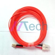 China LC-SC MM 62.5/125 Duplex 2.0MM 10M Fiber Optic Patch Cable supplier