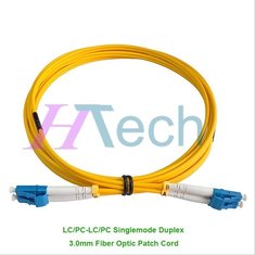 China LC-LC SM 9/125 Duplex 3.0mm/2.0MM 2M Fiber Optic Patch Cord supplier