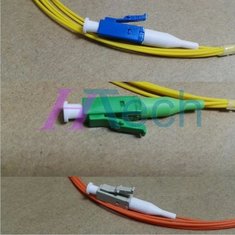 China Singlemode/Multimode LC Optical Fiber Pigtail 0.9mm supplier