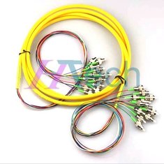 China 5M FC/APC Singlemode 12Core Fiber Optic Patch Cable supplier