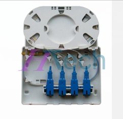 China Plastic shell 4 port Fiber Optic Terminal Box,  SC/LC/FC Port Fiber Optic Faceplate supplier