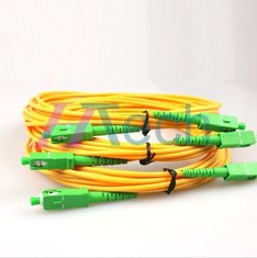 China 9/125um Singlemode SC/APC Simplex Fiber Optic Patch Cable supplier