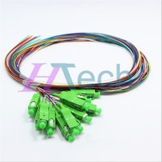 China 12Fibers Colorful SC/APC Fiber Optical Pigtail 0.9mm supplier