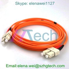 China SC/SC Optical Fiber Patch Cord, Simplex/Duplex Fiber Optic Cable, SM/MM Fiber Jumper supplier