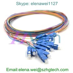 China SC Fibre Optic Cabling Pigtails Singlemode 12 Core supplier